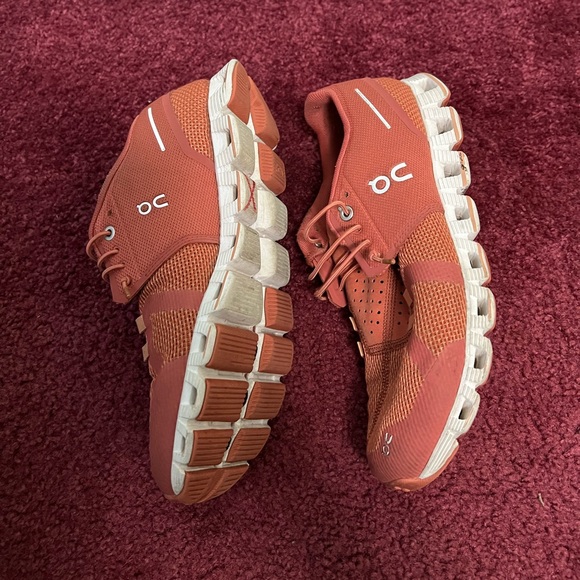On Running | Shoes | On Cloud Chilli Rust Trainer Running Sneakers ...